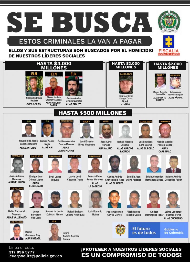 Los 34 delincuentes más buscados de Colombia | La Otra Cara